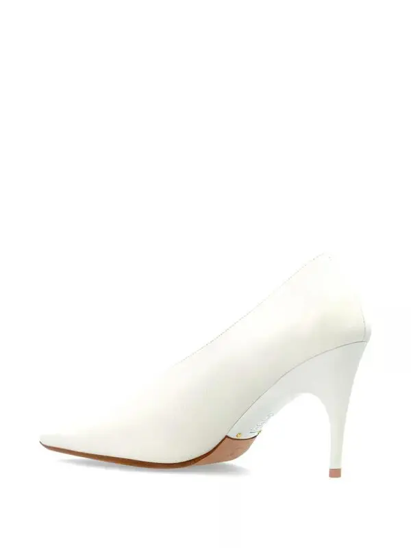 Balenciaga Duchesse Pointed-toe V-shape Pumps