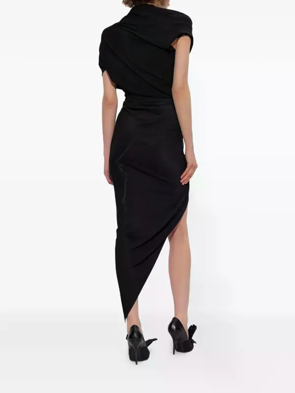 Balenciaga Draped V-neck Dress
