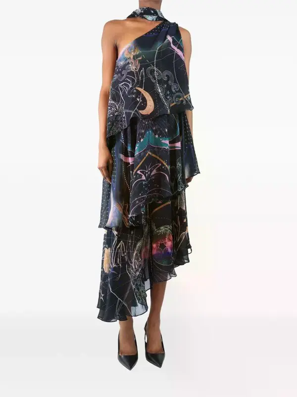 Camilla Asymmetrical Neck-tie Dress
