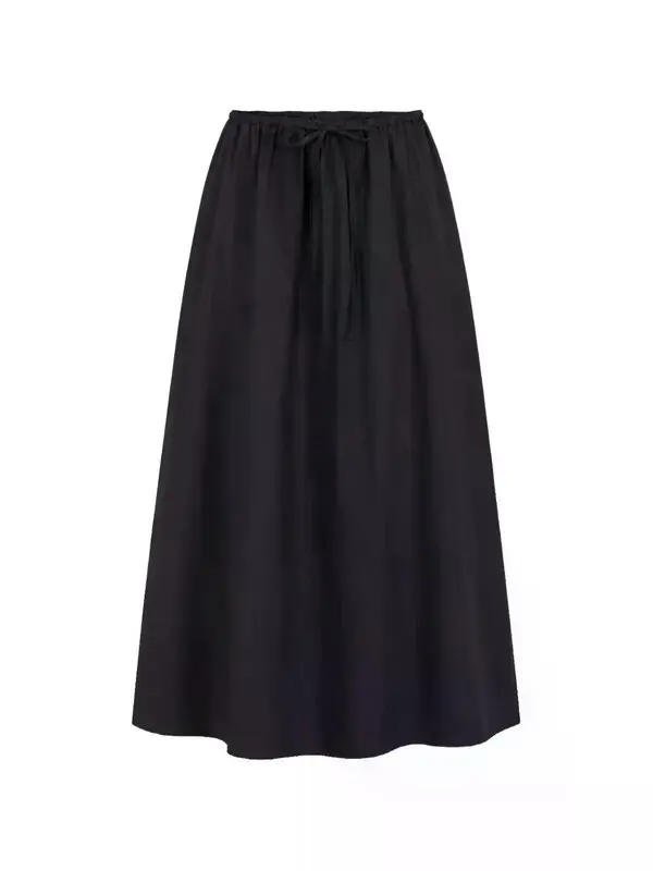 Matteau Gathered Midi Skirt - Black