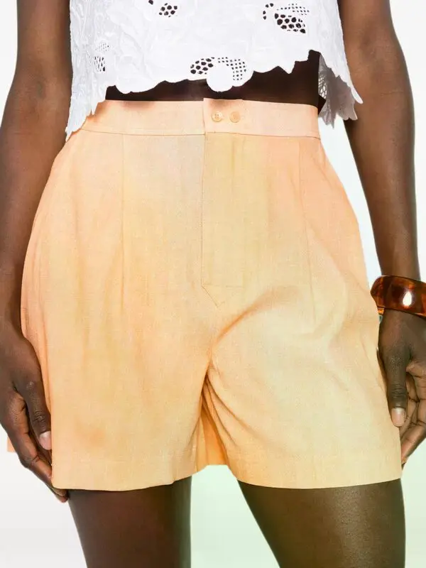 Ermanno Scervino Pleated Buttoned Shorts