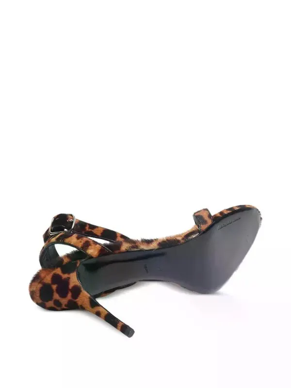 ALEXANDER WANG Leopard-print Buckle-fastening Sandals