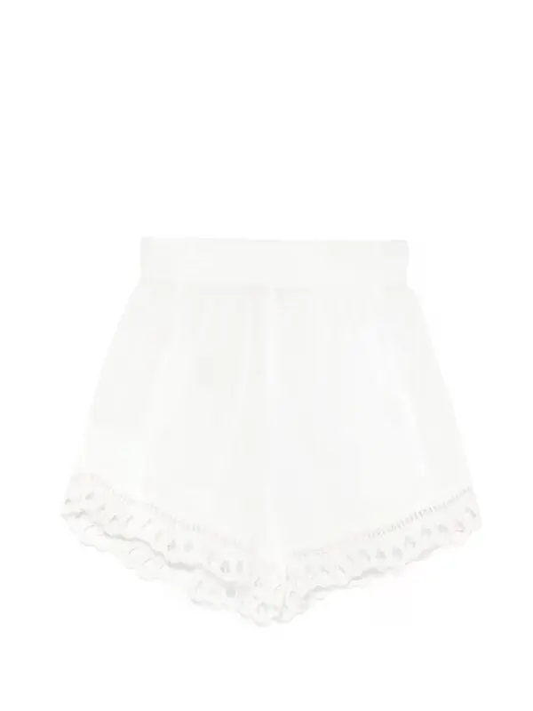 Ermanno Scervino Broderie Anglaise Shorts - White