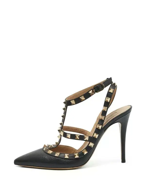 Valentino Garavani Rockstud Pointed-toe Pumps - Black