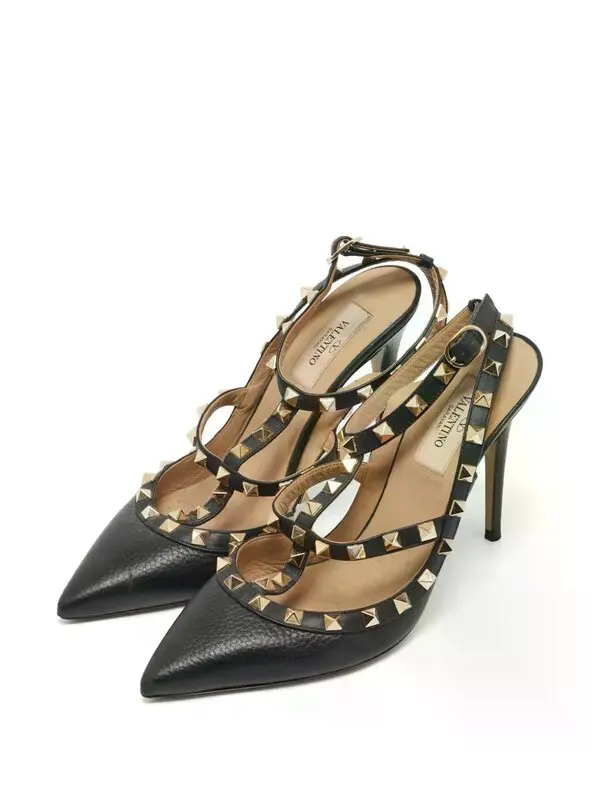 Valentino Garavani Rockstud Pointed-toe Pumps - Black