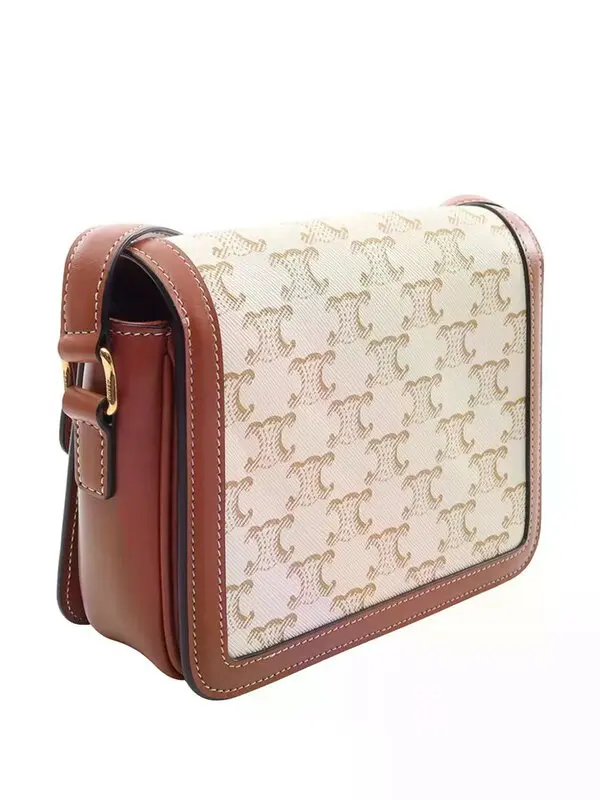 Celine Triomphe Crossbody Bag - White
