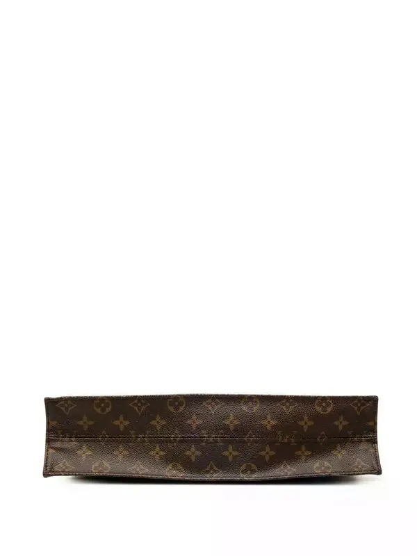 LOUIS VUITTON Monogram Sac Plat Tote Bag - Brown