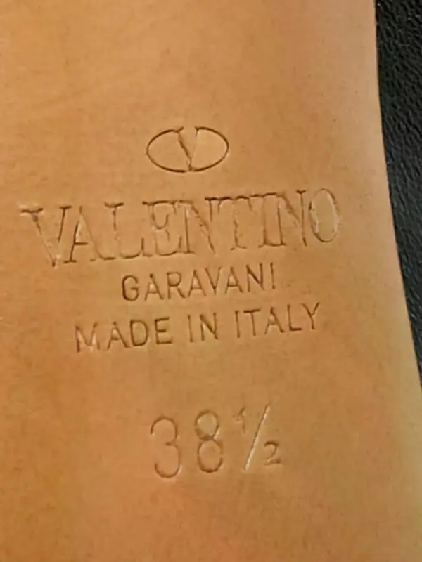 Valentino Garavani Microstud Ruffled Sandals