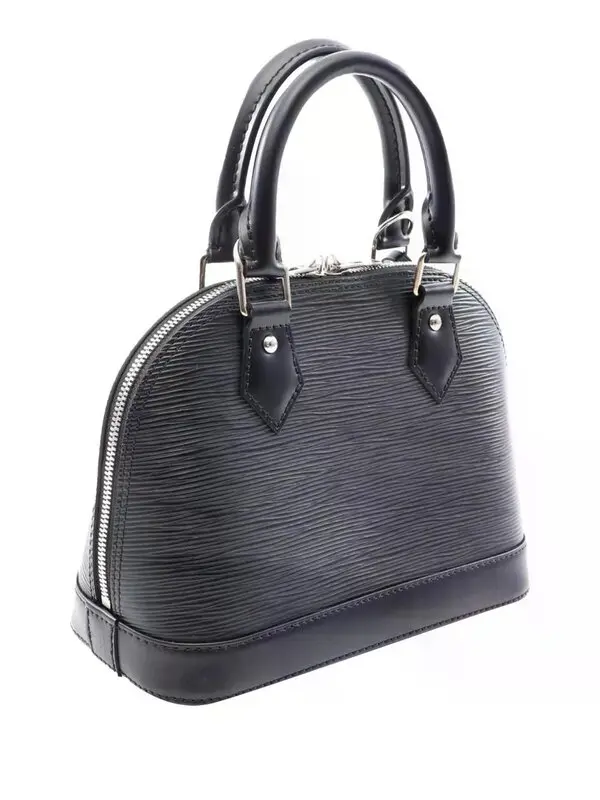 LOUIS VUITTON Epi Alma Bb Satchel - Black