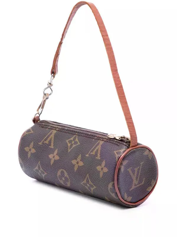 LOUIS VUITTON Monogram Papillon Pochette Handbag - Brown