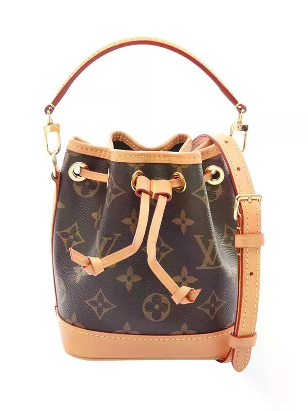 LOUIS VUITTON Monogram Nano Noé Bucket Bag - Brown