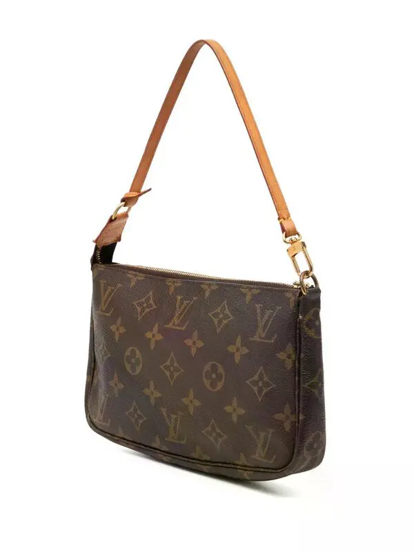 LOUIS VUITTON Monogram Pochette Accessoires Shoulder Bag - Brown