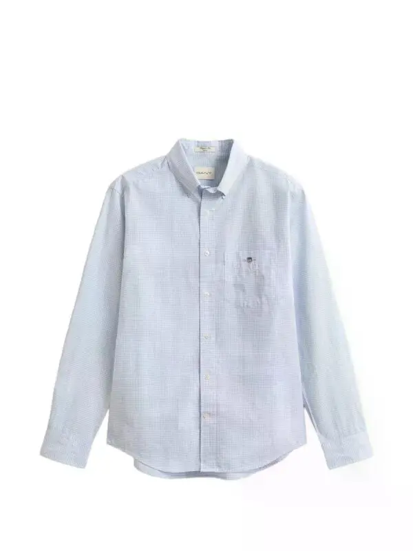 Gant Gingham-check Button-down Shirt - Blue