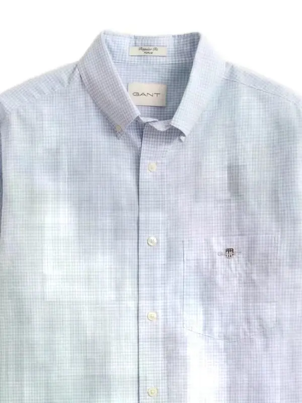 Gant Gingham-check Button-down Shirt - Blue