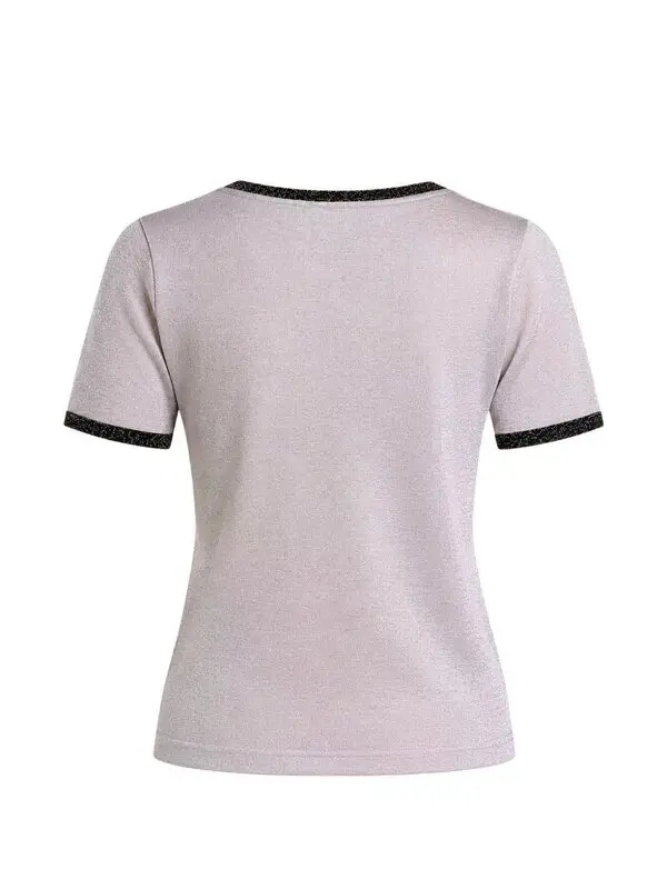 ROBERTO COLLINA Glitter-trim Short-sleeve T-shirt
