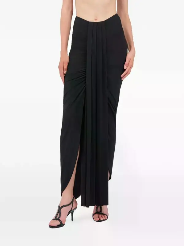 Roberto Cavalli Draped Side-slit Maxi Beachwear