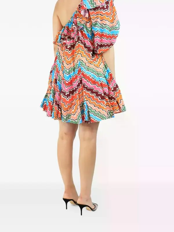 Rhode One-shoulder Ruffled Mini Dress