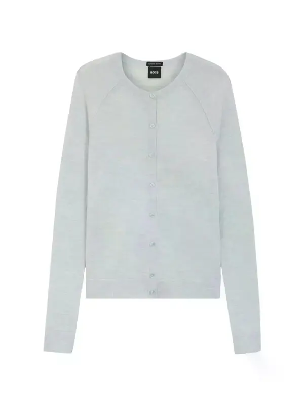 BOSS Wool Raglan Sleeve Cardigan