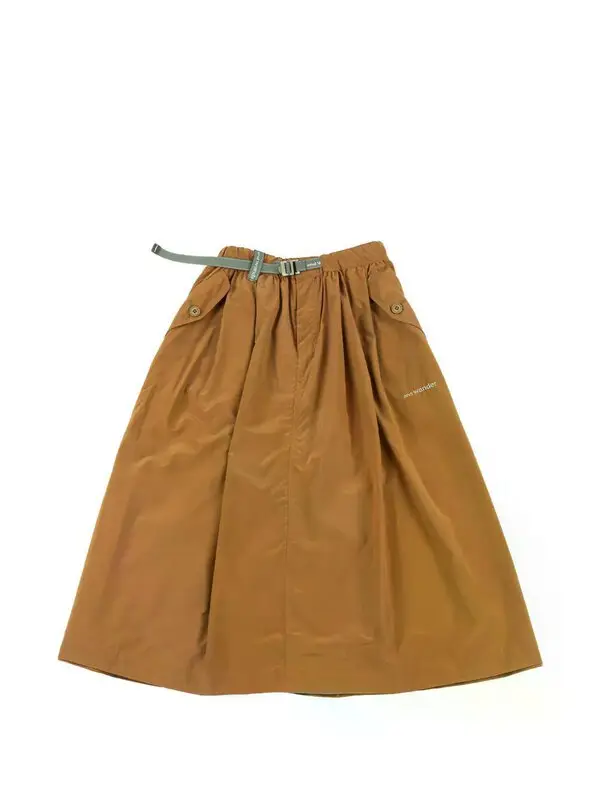 AND WANDER Oversized Cargo Midi Skirt