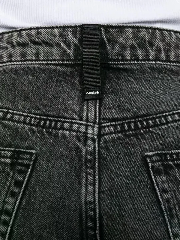 AMISH SUPPLIES Acid Wash Frayed Hem Shorts
