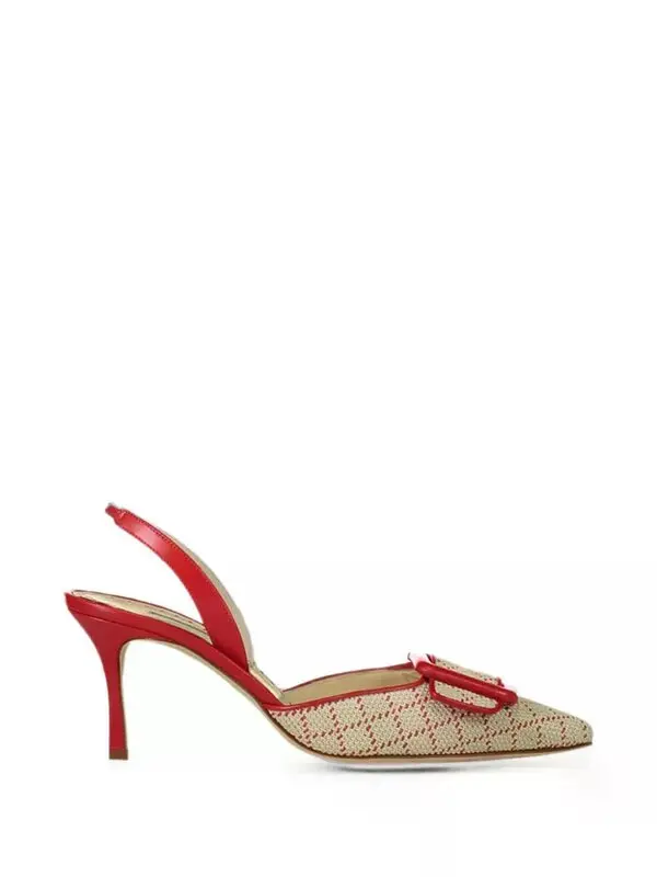 Manolo Blahnik Maysli Slingback Pumps - Neutrals