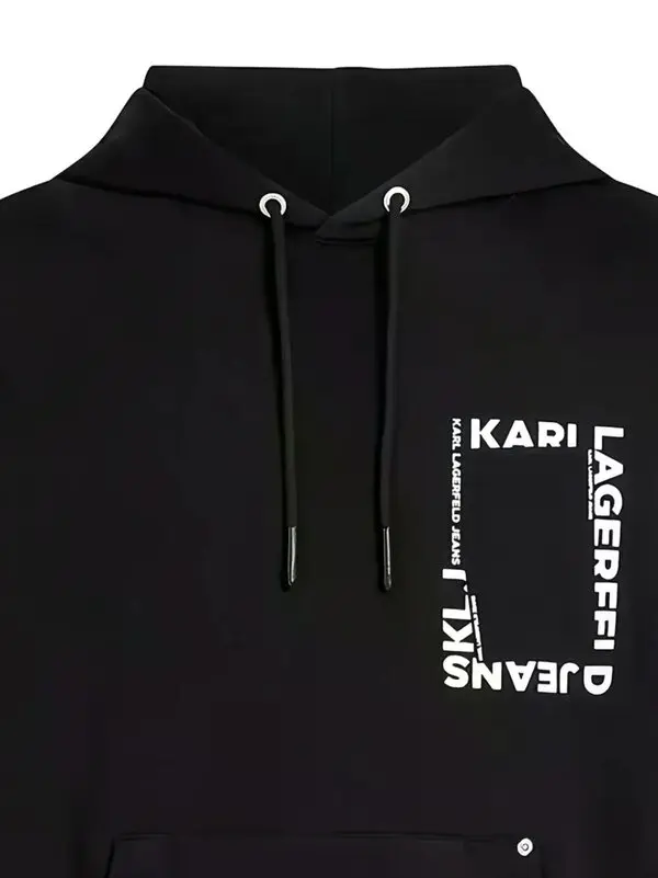 Karl Lagerfeld Logo-print Drawstring Hoodie