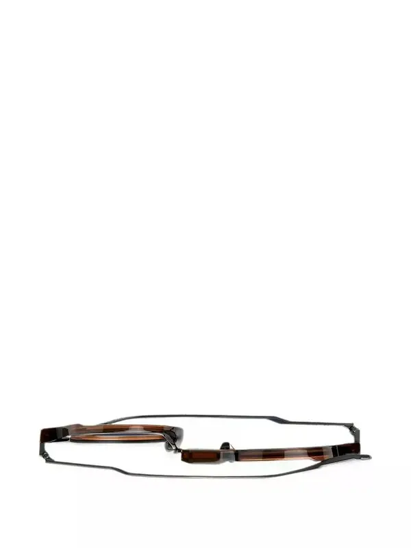 MOVITRA Round Frame Sunglasses With Blue Tinted Lenses