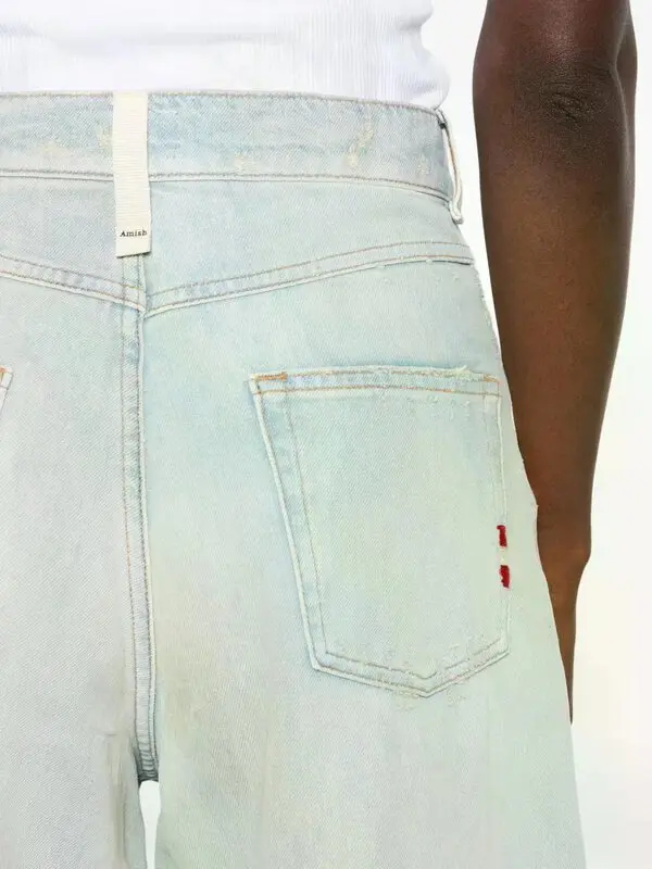 AMISH SUPPLIES Distressed Denim Shorts