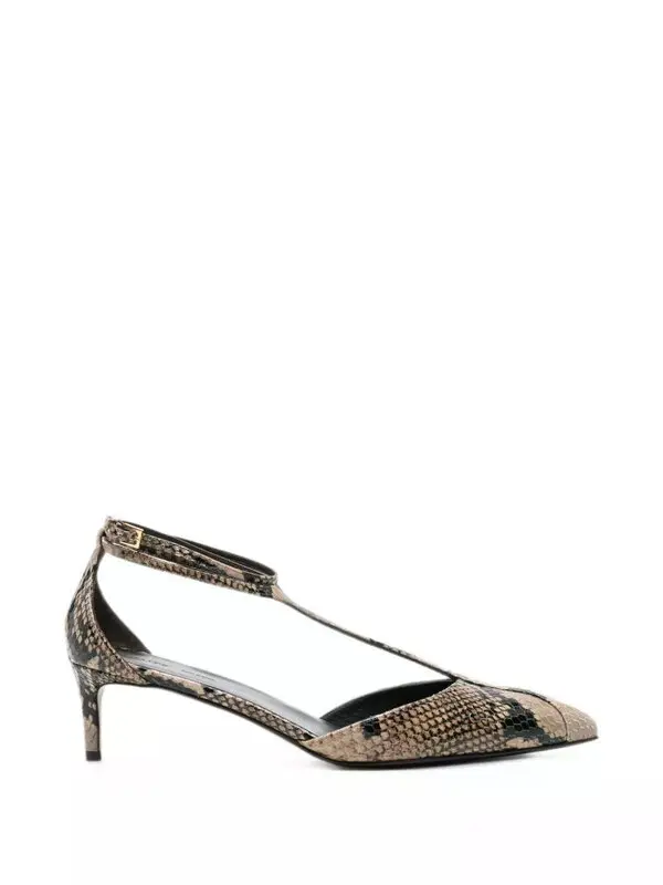 Khaite Mia Snakeskin-effect Pumps