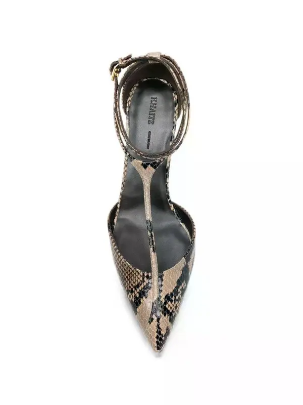 Khaite Mia Snakeskin-effect Pumps