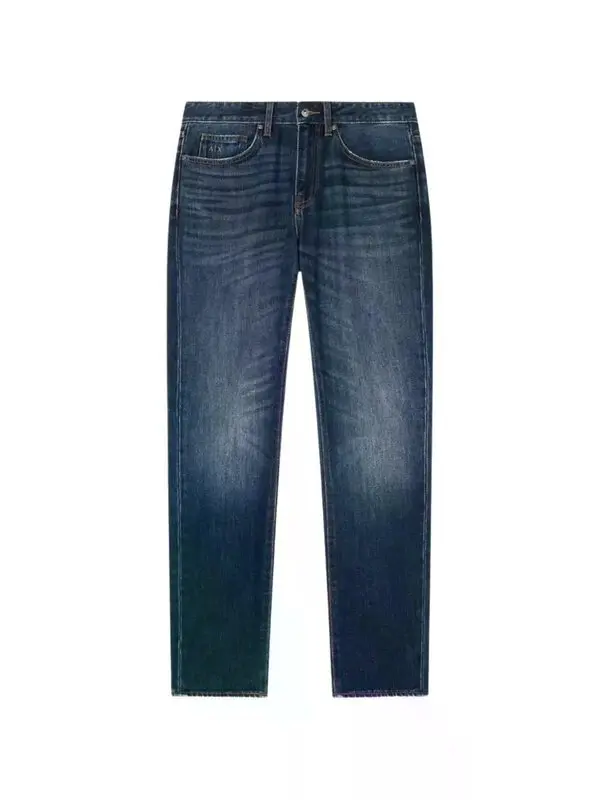 Armani Exchange Faded Whiskered Jeans