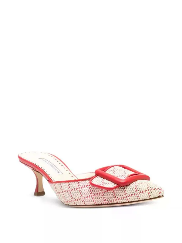 Manolo Blahnik Maysalebi Embellished Mules