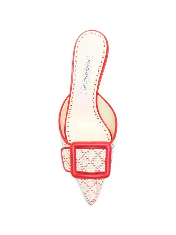 Manolo Blahnik Maysalebi Embellished Mules