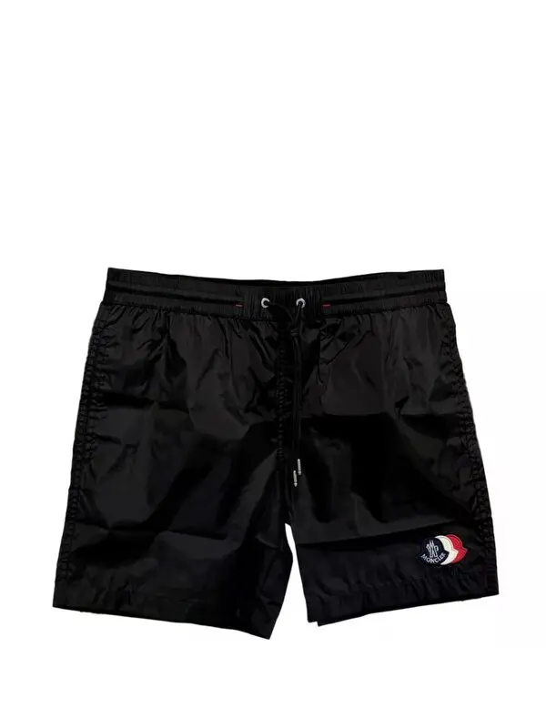 Moncler Logo Patch Swim Shorts