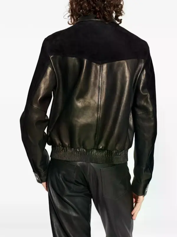 Versace Greca-embossed Panelled Jacket