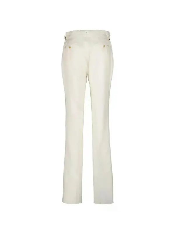 TOM FORD Pressed-crease Silk Trousers