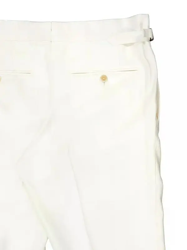 TOM FORD Pressed-crease Silk Trousers