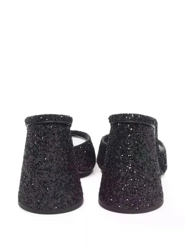 Attico Luz Glitter Sandals