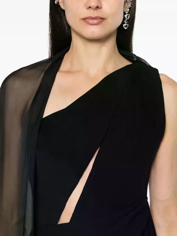 GEMY MAALOUF One-shoulder Draped Gown
