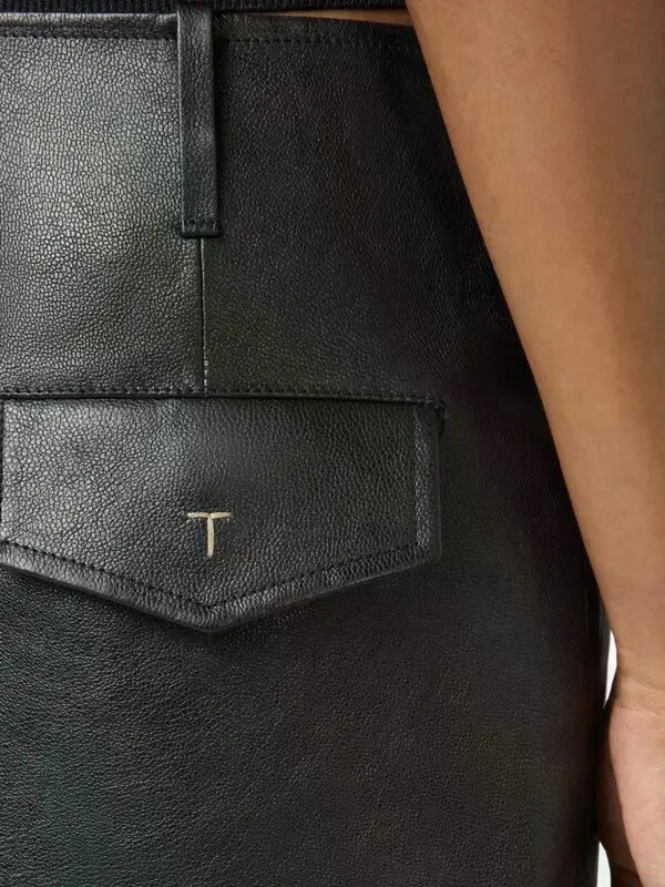 TOD'S Midi Leather Skirt