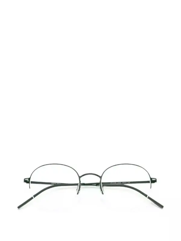 Giorgio Armani Half-rim Round Frame Glasses