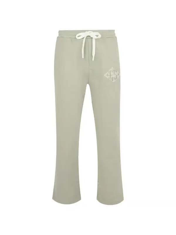 EXIT SOCIETY Fractured X Logo-print Drawstring Track Pants - Neutrals
