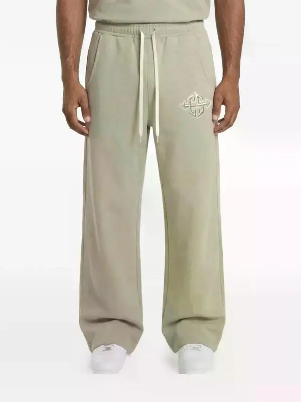 EXIT SOCIETY Fractured X Logo-print Drawstring Track Pants
