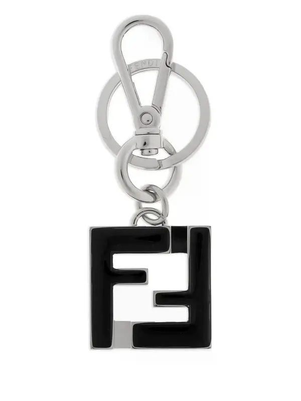 Fendi Letter Keyring - Silver