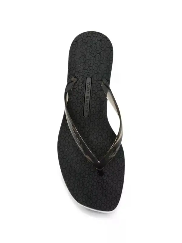 Tory Burch Logo Embossed Thong Sandals
