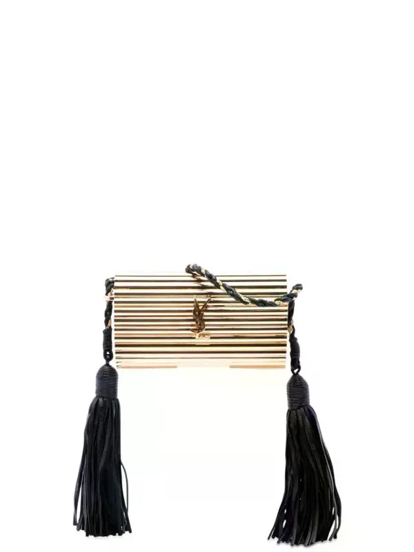 Saint Laurent Monogram Opium Box Bag - Gold