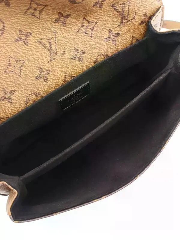 LOUIS VUITTON Monogram Reverse Pochette Metis Satchel - Brown
