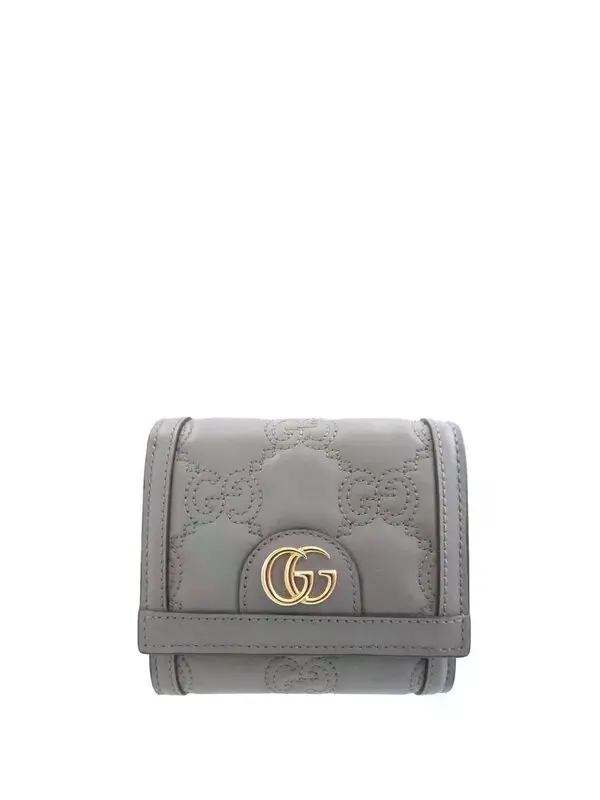 Gucci 2000-2015 Gg Matelasse Calfskin Bifold Wallet Small Wallets - Grey