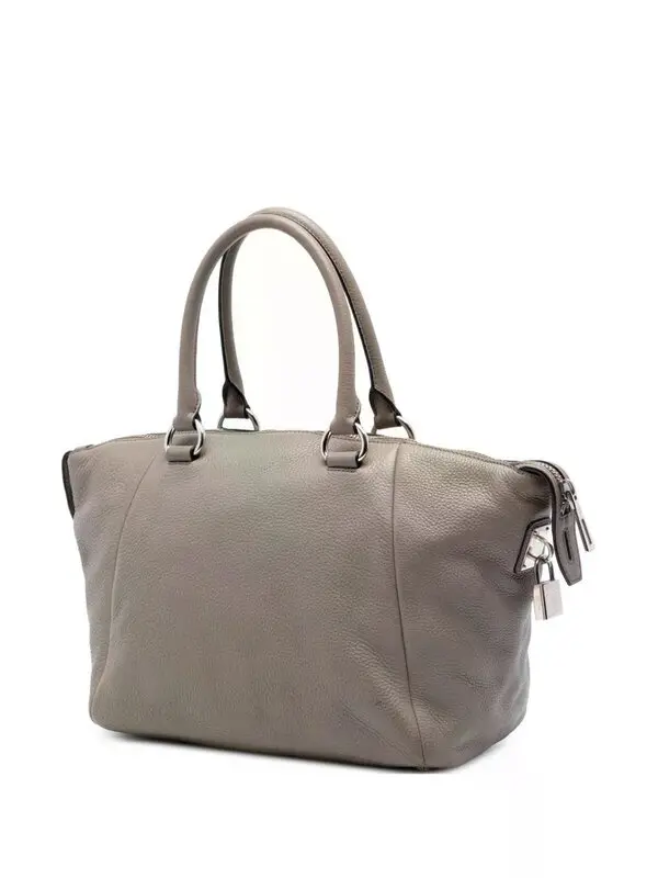 Prada Vitello Daino Double Handle Bag - Brown