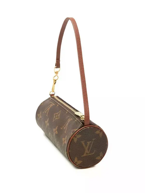 LOUIS VUITTON Monogram Papillon Pochette Handbag - Brown